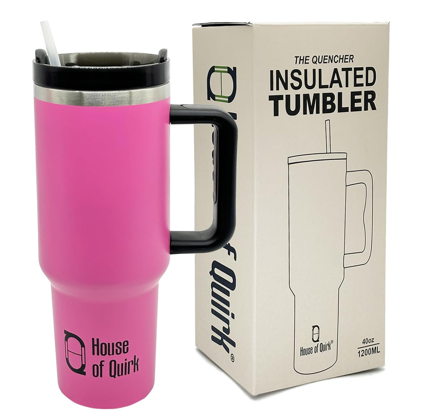 Stainless Steel Double Vacuum Quencher with Lid and Straw 1.2 Litre ...