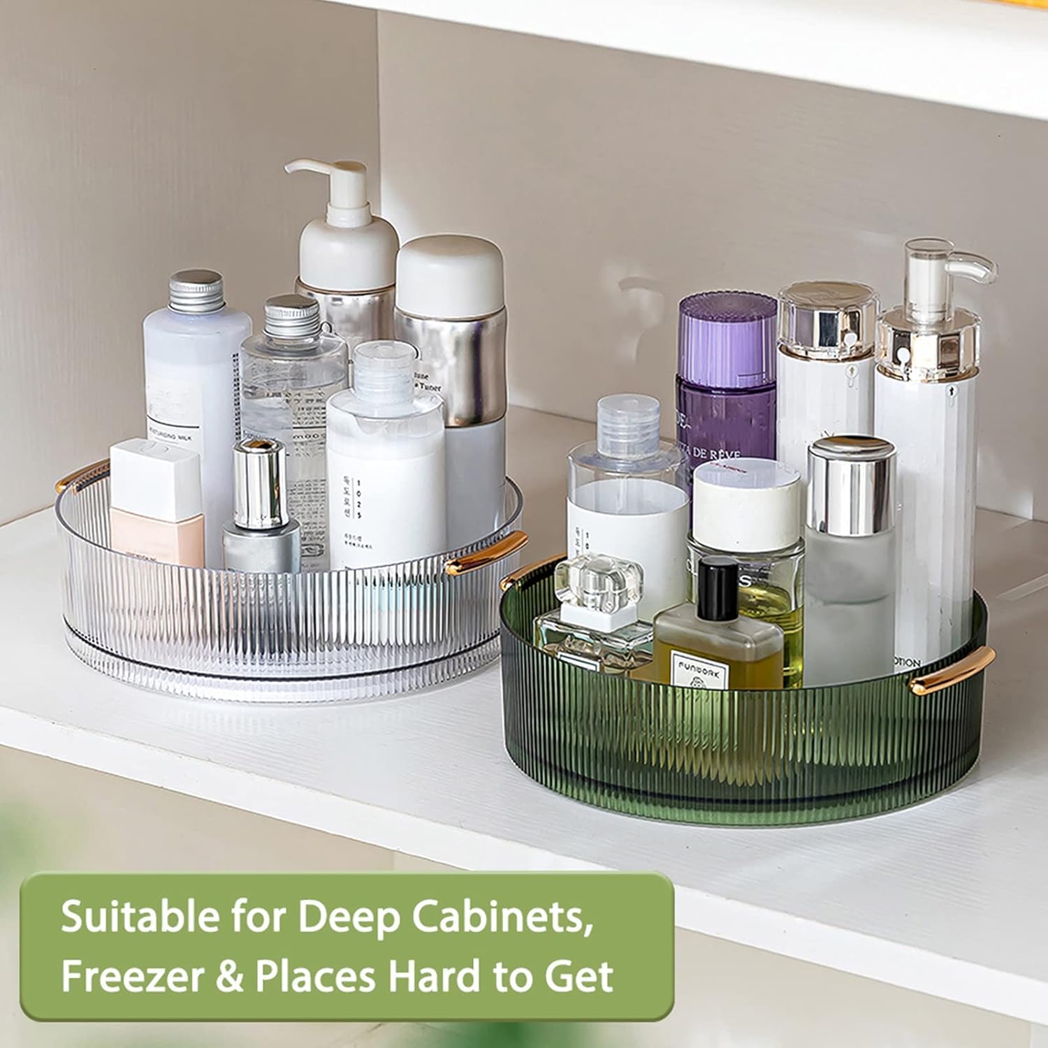 360 Rotating Lazy Susan Turntable (Transparent) – House of quirk